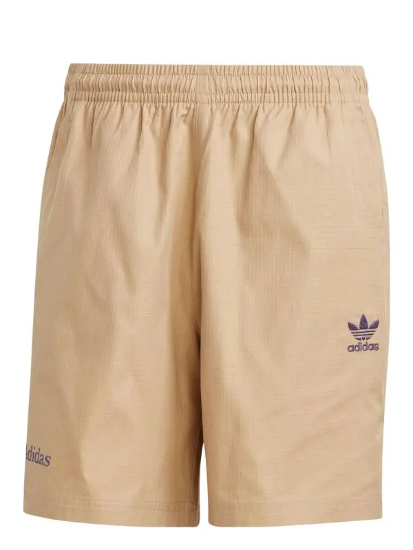 Adidas Originals Cotton Shorts - Beige