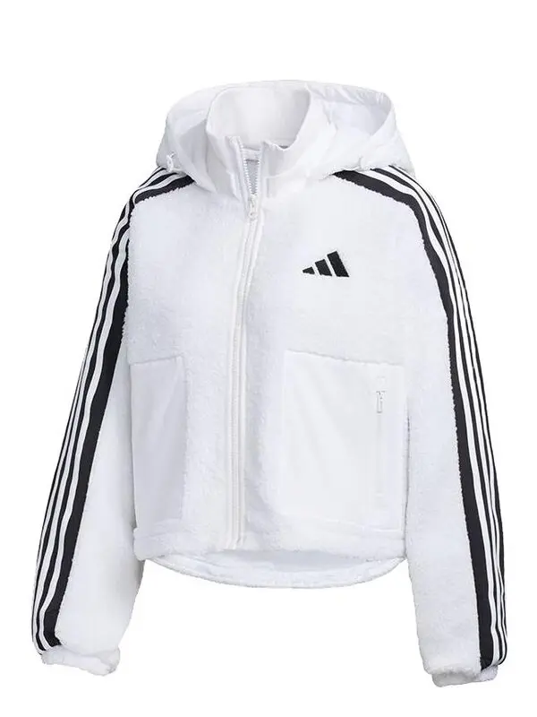 Adidas Short Knitted Jacket - White/black