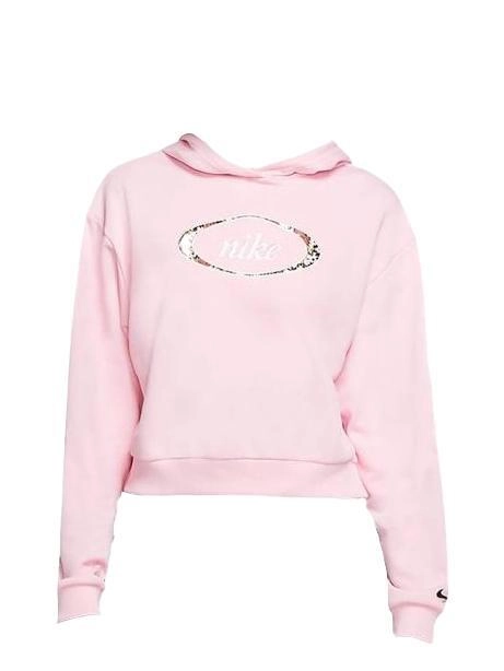 Nike Crop Fleece Hoodie - Pink