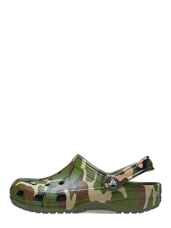 CROCS Beach Army Camouflage Sandals - Green