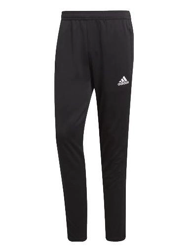Adidas Letter Logo Print Sports Trousers - Black