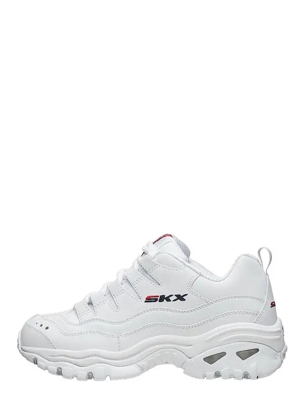 Sketchers Energy Daddy Shoes - White/blue/red