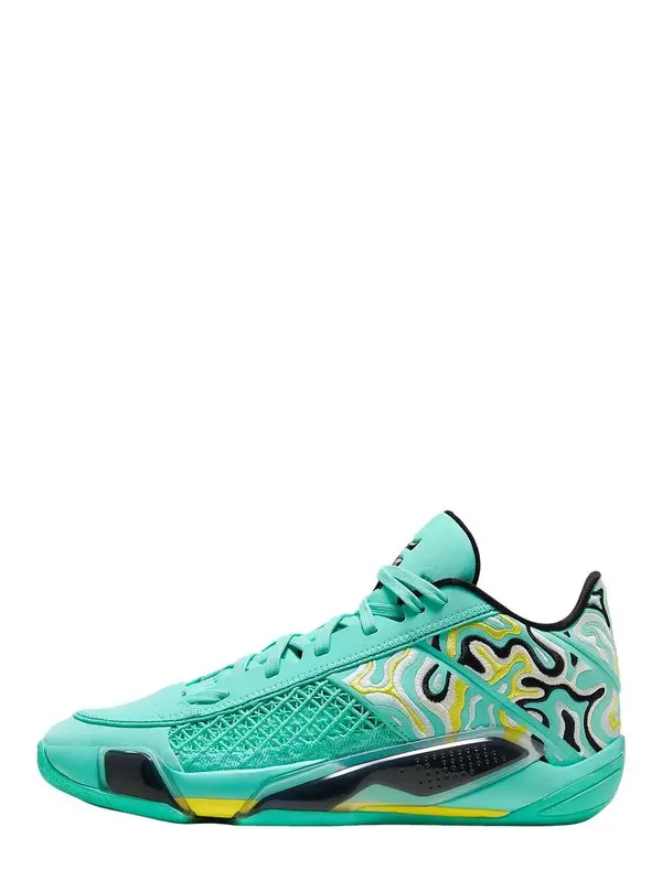 JORDAN 38 Low Pe 'guo Ailun - Hyper Turquoise/black/canary