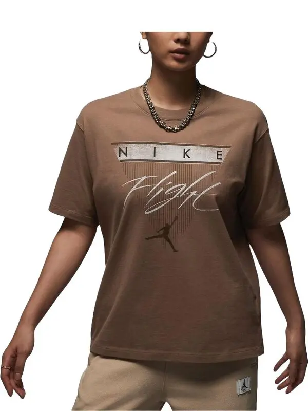 JORDAN Flight Heritage Graphic T-shirt - Brown