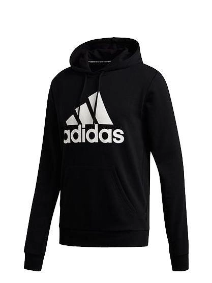 Adidas Graphic Logo Hooded Sweatshirt - Black