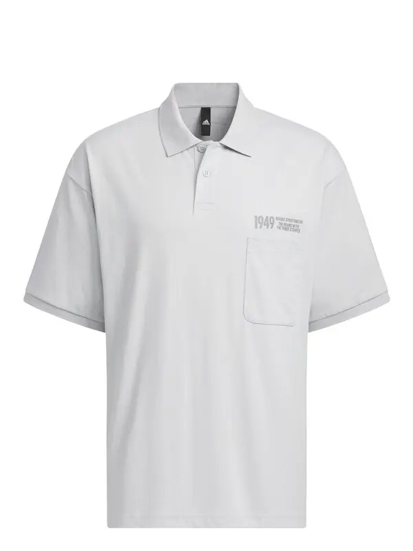 Adidas Verbiage Polo Shirt - Grey