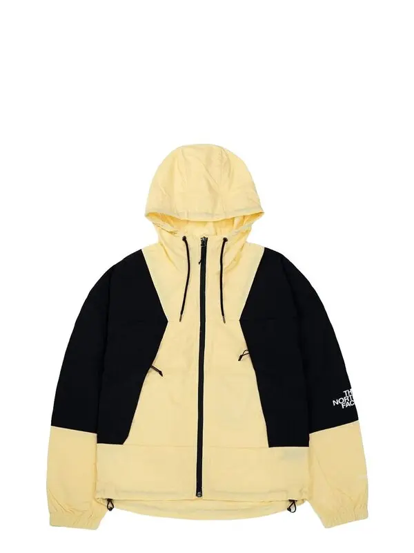 The North Face Color Block Zip-up Hooded Windbreaker - Yellow