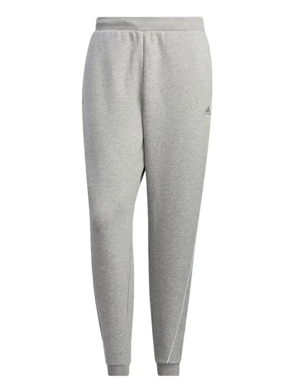 Adidas Solid Color Alphabet Logo Casual Sports Pants/trousers/joggers Gray - Default Color