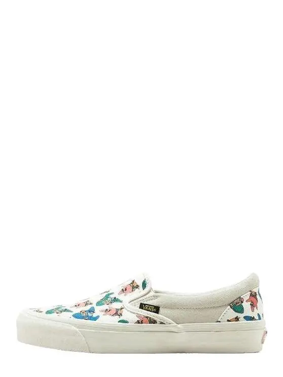 VANS Og Classic Slip-on Lx "spongebob" Graphic Print Slip-ons - White/multi-color