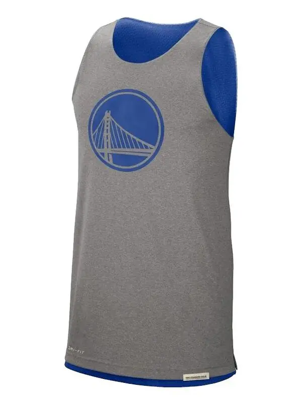 Nike Golden State Warriors Standard Issue Basketball Jersey - Grey