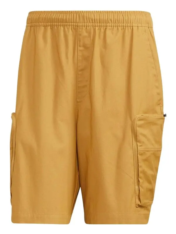 Adidas Solid Color Logo Printing Casual Straight Shorts - Default Color