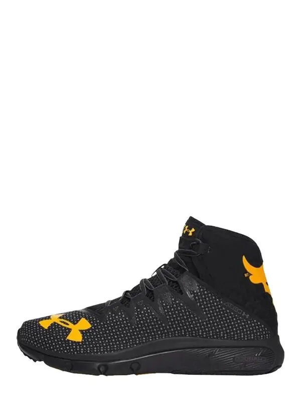 Under Armour Project Rock Delta Athletic Sneakers - Black/yellow