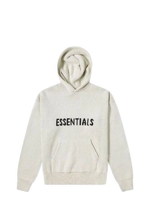 Fear Of God Fw21 Knit Logo Hoodie - Grey