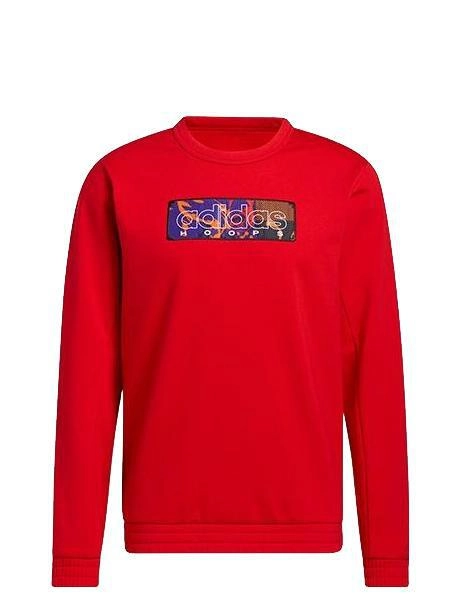 Adidas Mic Gfx Crew Pullover - Light Red