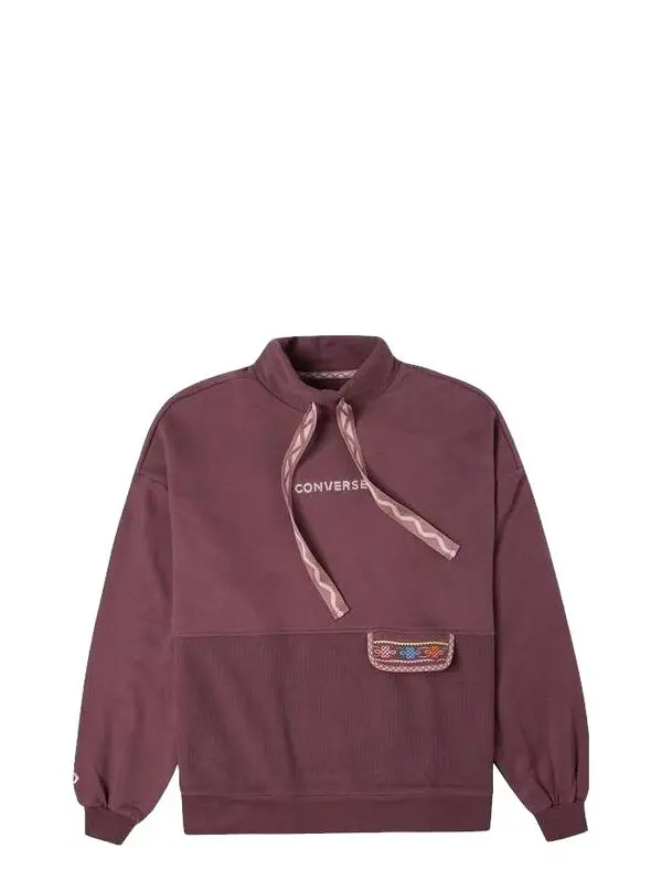 CONVERSE Tapesyt Crew Sweatshirt - Dark Mauve