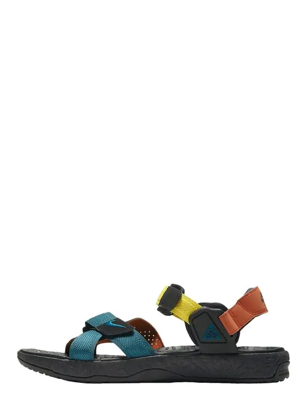 Nike Air Deschutz Sandals - Black/blue/yellow