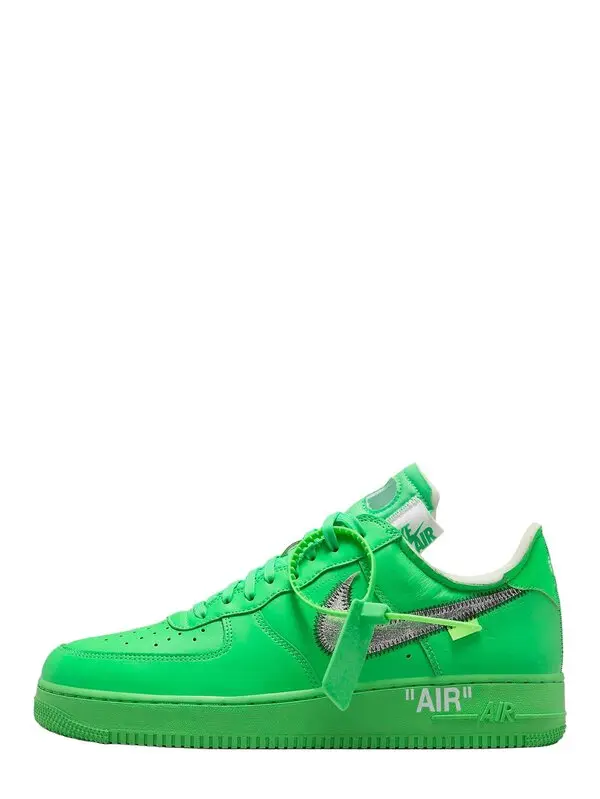 Nike Off-white X Air Force 1 Low "brooklyn - Green/silver