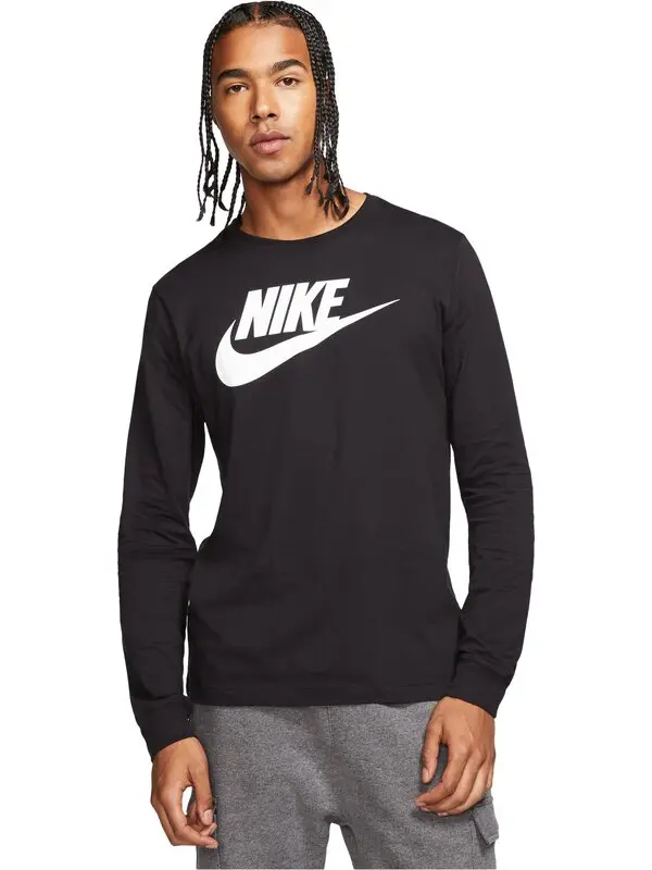 Nike Futura Icon Long Sleeve T-shirt - Black
