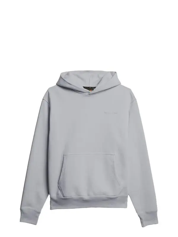 Adidas Originals X Pw Basics Hooded Sweater With Embroidered Monogram - Light Gray
