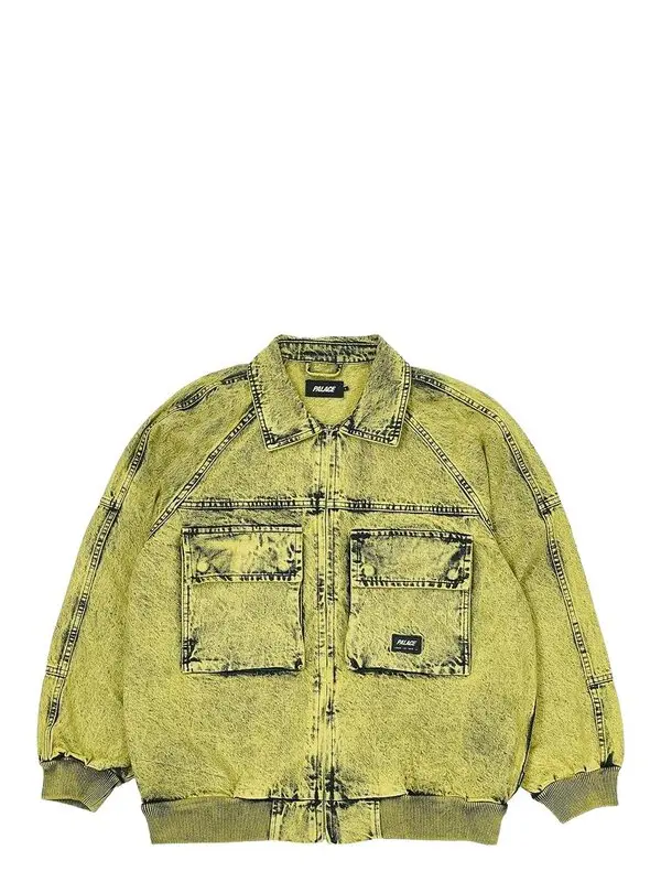 PALACE Acid Wash Denim Jacket - Green