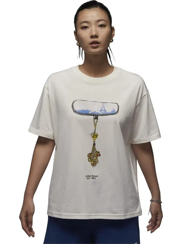 JORDAN Air Graphic T-shirt - Sail/black