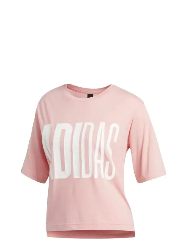 Adidas T-shirt - Pink/white