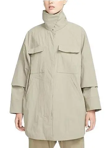 Nike Esc Series High Collar Pocket Jacket - Tan