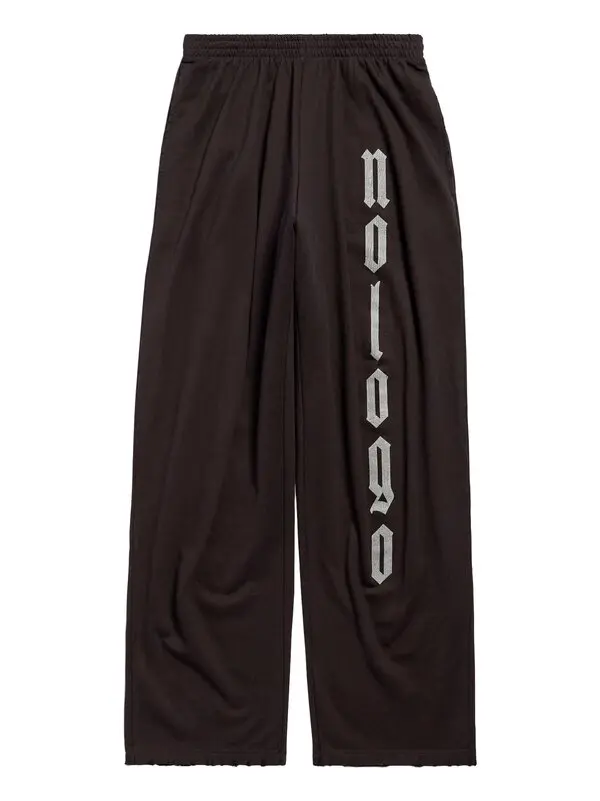 Balenciaga Nologo Baggy Sweatpants - Black/grey