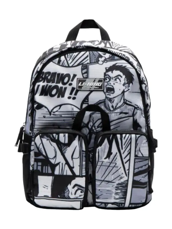 LI-NING Comic Graphic Backpack - Black