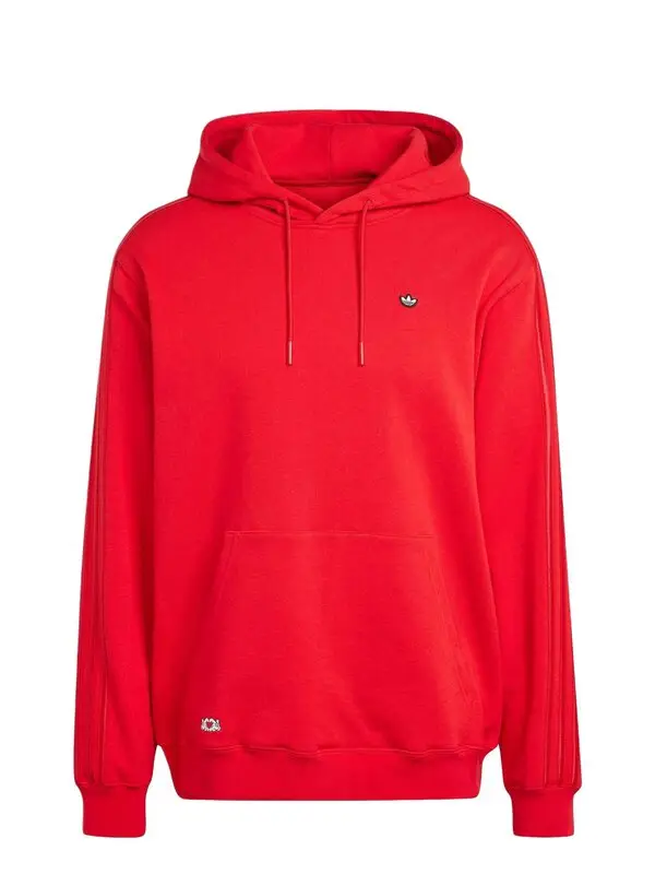 Adidas Mickey Mouse X Originals Appliqu Cotton Hoodie - Red