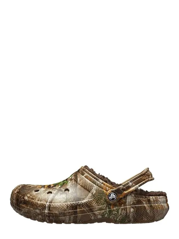 CROCS Classic Lined Real Tree Edge Clog - Brown