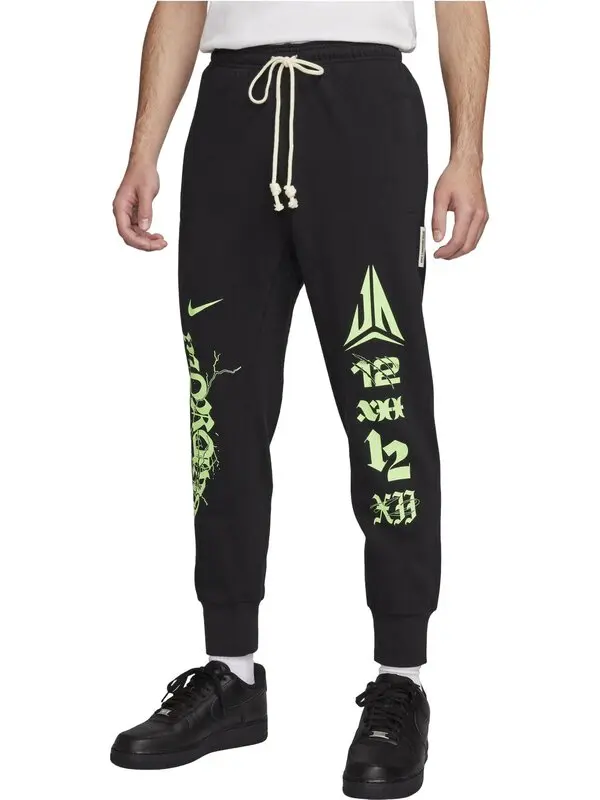 Nike Ja Standard Issue Dri-fit Pants - Black/lime Blast