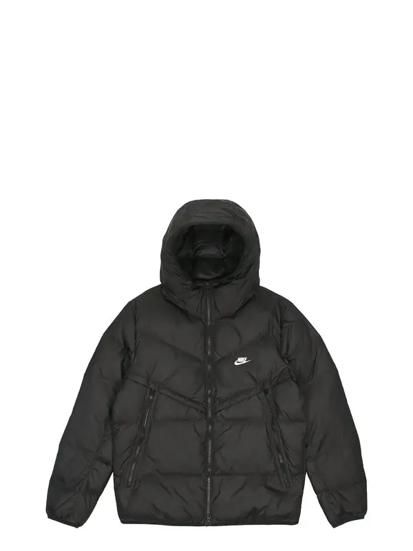 Nike Sf Windrunner Hooded Down Jacket - Black