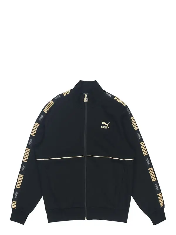 PUMA Luxe Logo Sports Stand Collar Jacket - Black