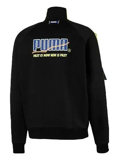 PUMA X Ader Error Stand Collar Printed Track Jacket - Black