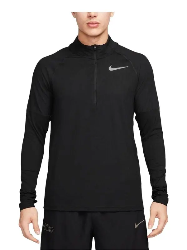 Nike 2-zip Running Top - Black