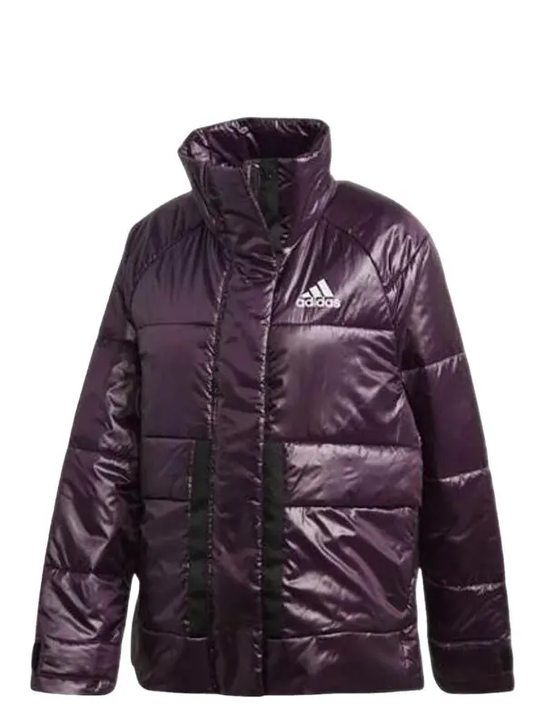 Adidas Padded Jacket With Stand Collar - Purple
