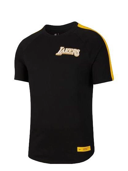 Nike Los Angeles Lakers Nba Quick Dry Short Sleeve - Black