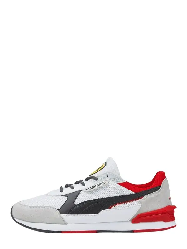 PUMA Scuderia Ferrari Low Racer Motorsport Sneakers - White/red