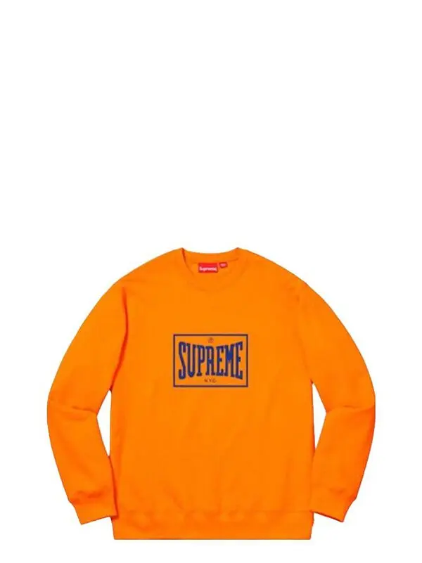 Supreme Ss19 Warm Up Crewneck - Orange