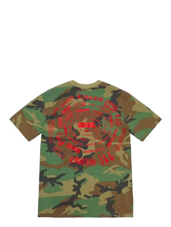 Supreme Week 1 Spiral Tee Alphabet Short Sleeve - White