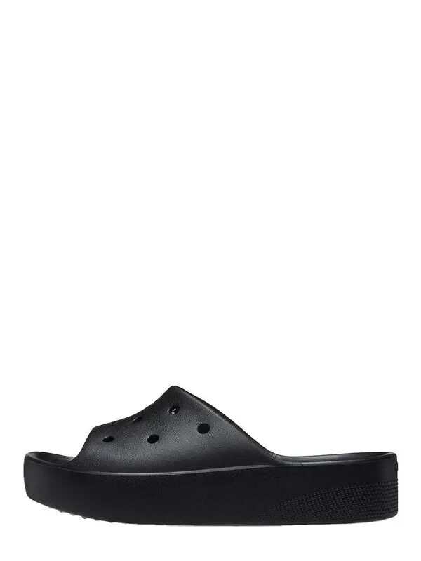 CROCS Platform Slide Sandals - Black