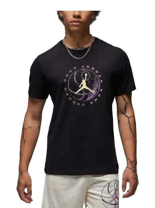 JORDAN Dri-fit Sport Graphic T-shirts - Black