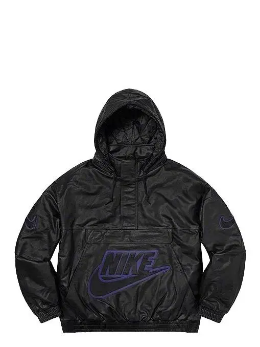 Supreme X Nike Leather Anorak Box - Black