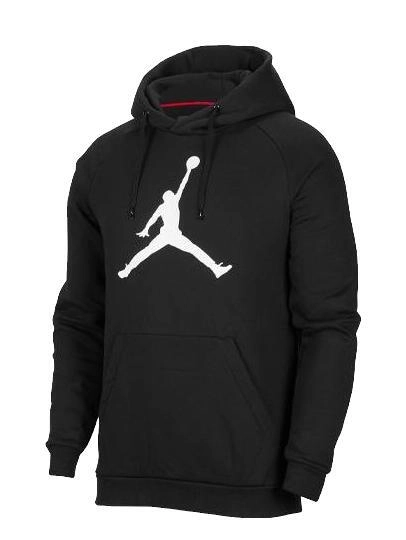 JORDAN Logo Fleece Hoodie - Black