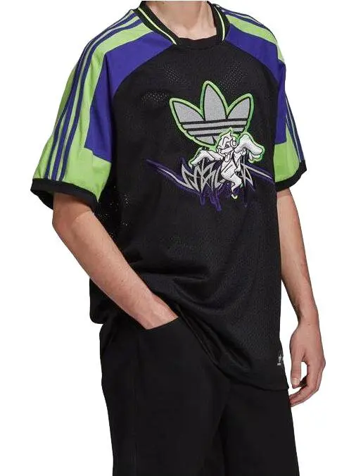 Adidas Originals X Sankuanz Crossover Mesh Short Sleeve Tee - Black