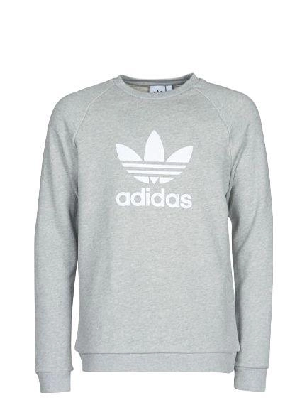 Adidas Originals Round Neck Pullover - Light Grey