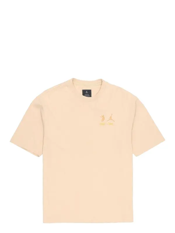 JORDAN X Union Crossover Ss22 Solid Color Breathable Logo Round Neck Short Sleeve Asia Edition Khaki - Default Color