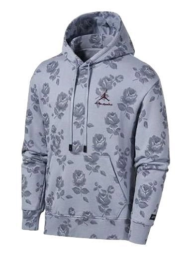 JORDAN X A Ma Maniere Floral Print Hoodie - Grey