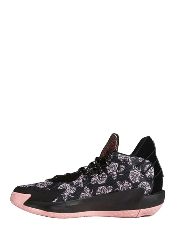 Adidas Dame 'rose City' Sneakers - Black/pink/gray